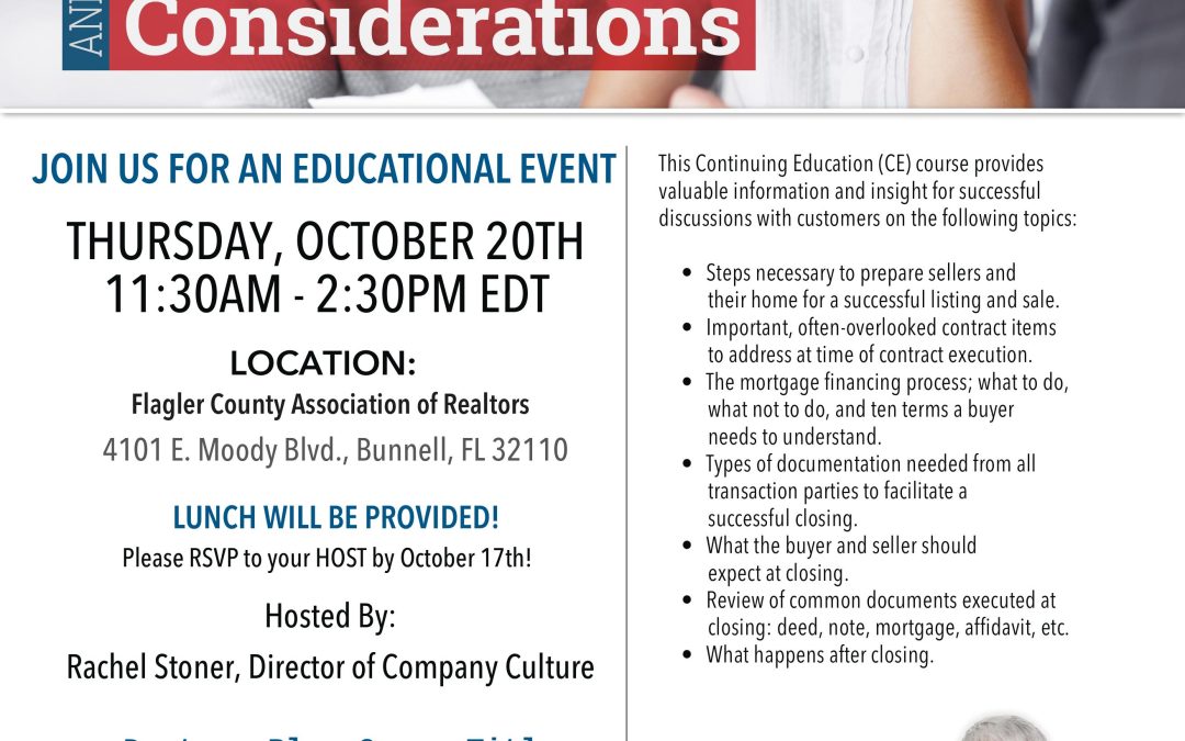 Conversations & Considerations - Jacksonville, Nassau, St. Johns ...